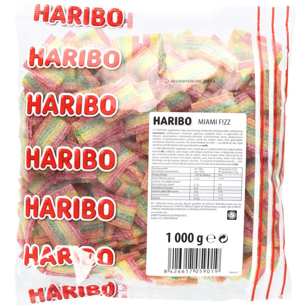 Haribo Miami F!zz | Zuur snoep | De Prijshamer