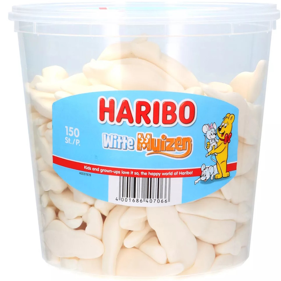 Haribo Witte Muizen | Gums | De Prijshamer